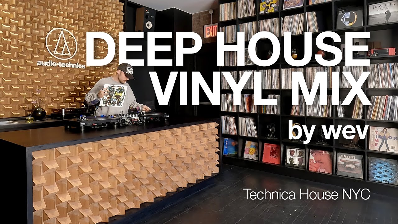 groovy deep house vinyl mix by wev | Technica House, NYC [4K] - YouTube