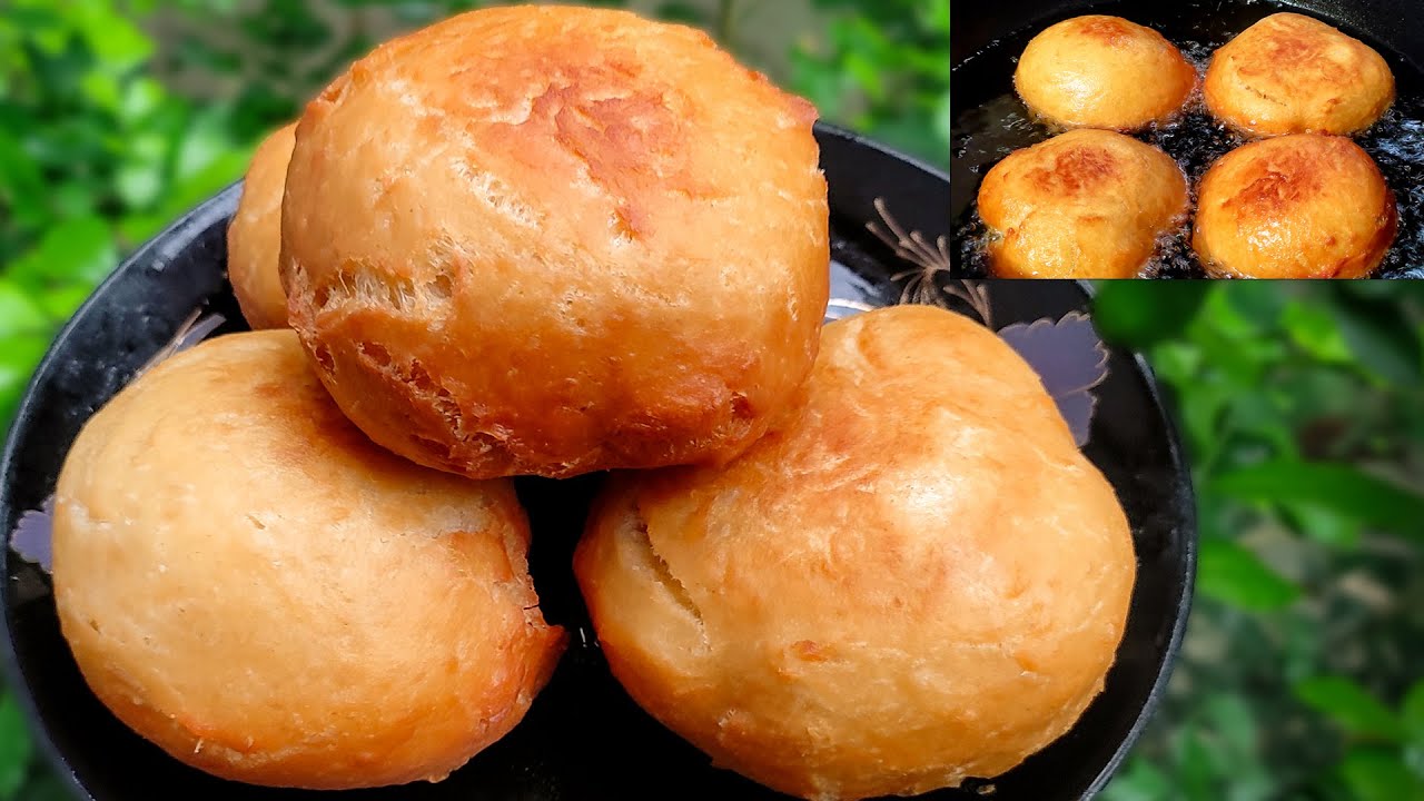 দারুন স্বাদে তেলে ভাজা নরম তুলতুলে বন রুটি তৈরির রেসিপি | EASY SOFT ...