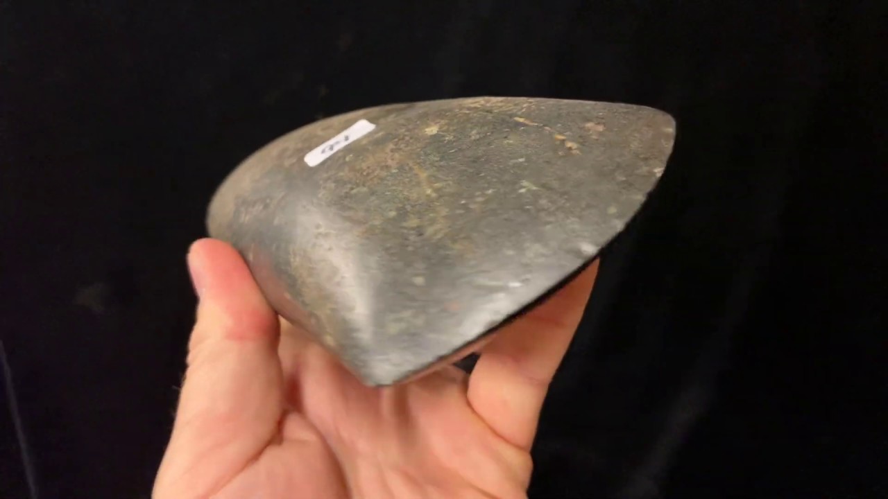Lot 94 | 7 1/4" Flared Bit Celt, St Clair Co, Illinois - YouTube