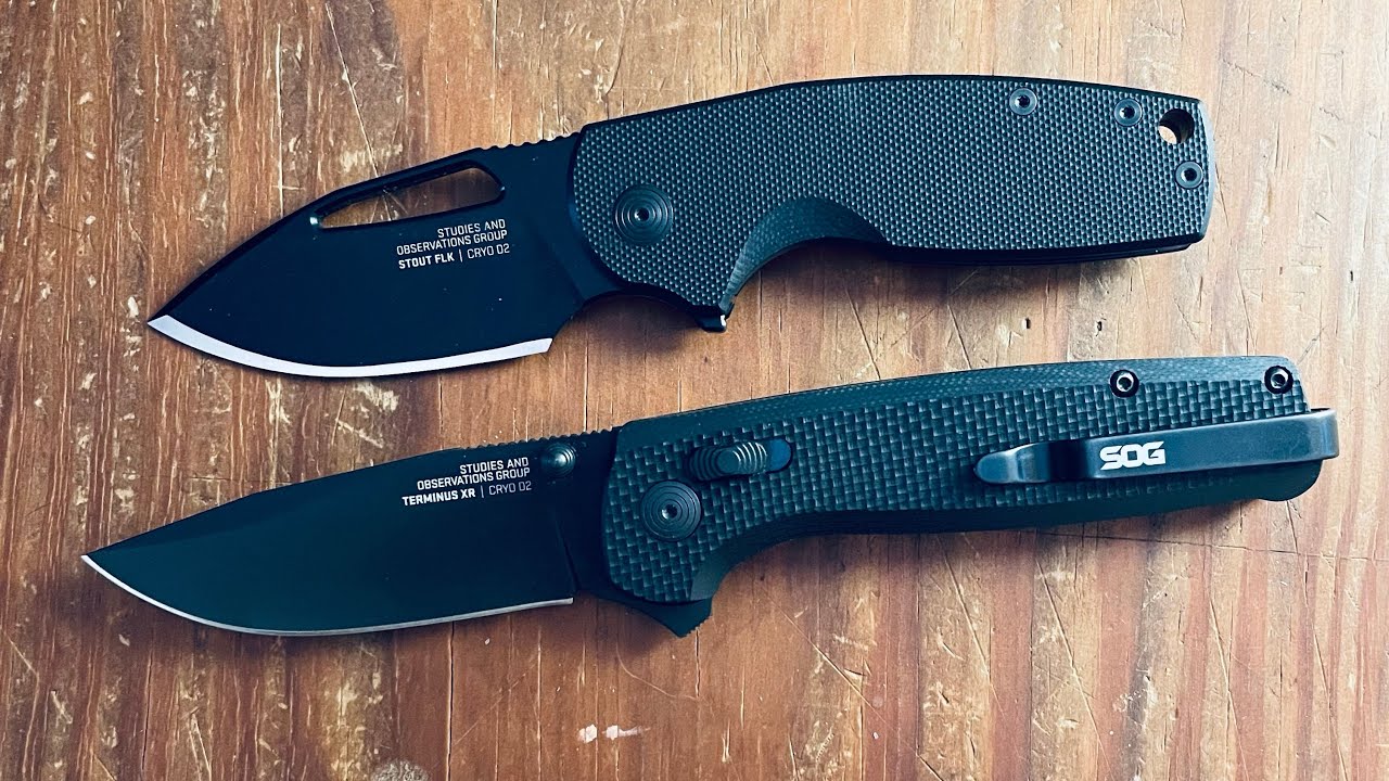 On The Cutting Edge- SOG Stout v. Terminus XR - YouTube