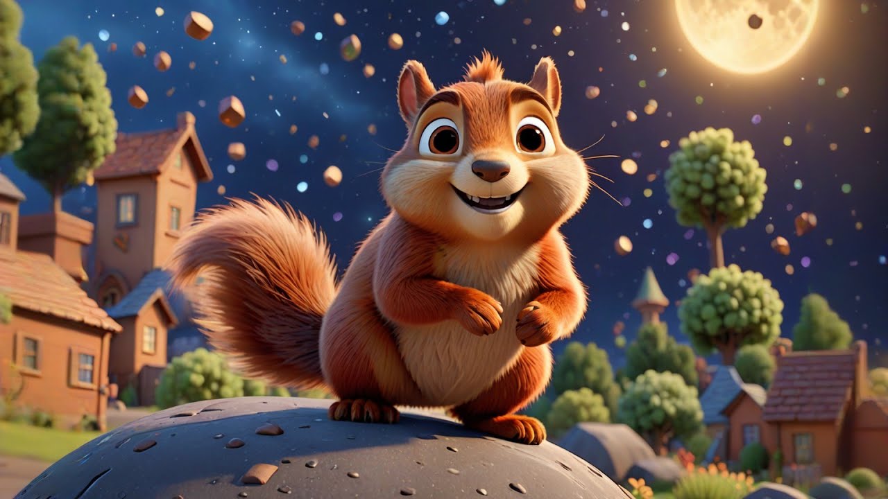 The Squirrel That Danced on the Moon 🐿🌕 | Magical Kids Story | Fun ...