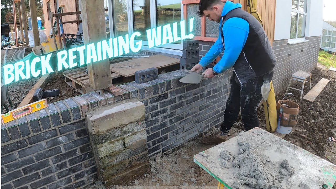 JGB EP:37 Brickwork Retaining wall Pt2 - YouTube