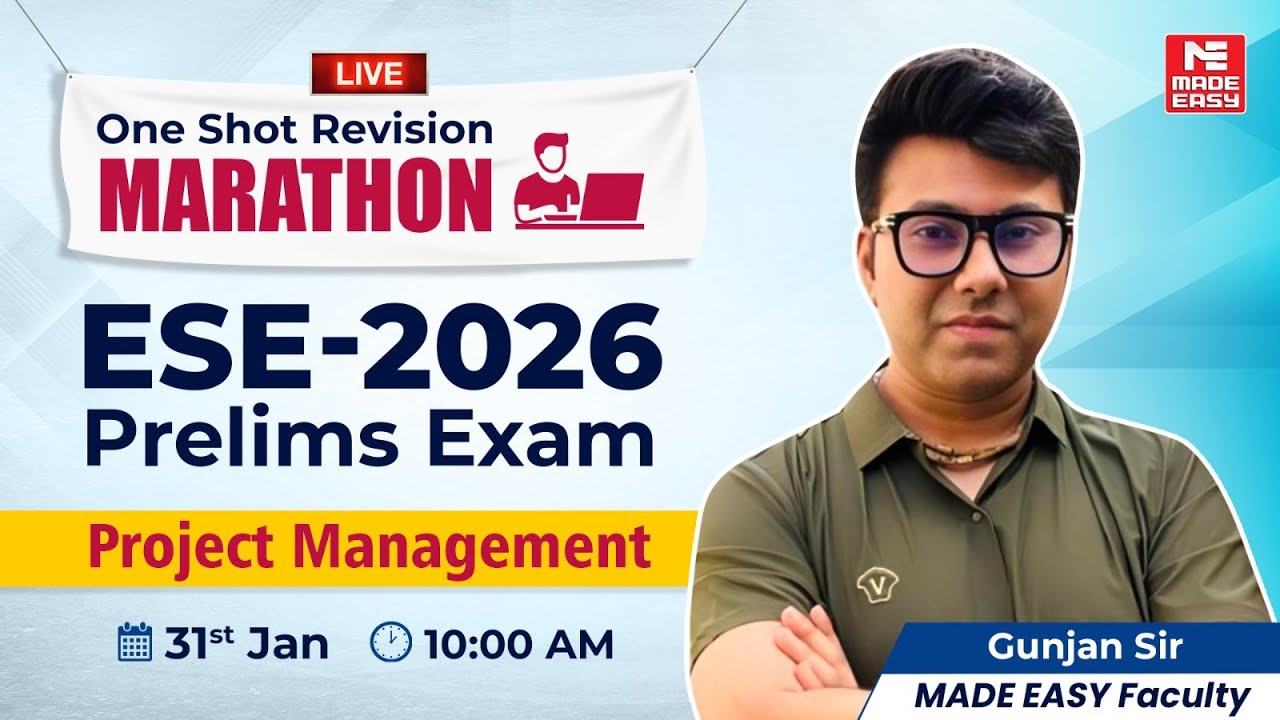Project Management One Shot Revision for ESE 2026 Prelims | UPSC ESE ...