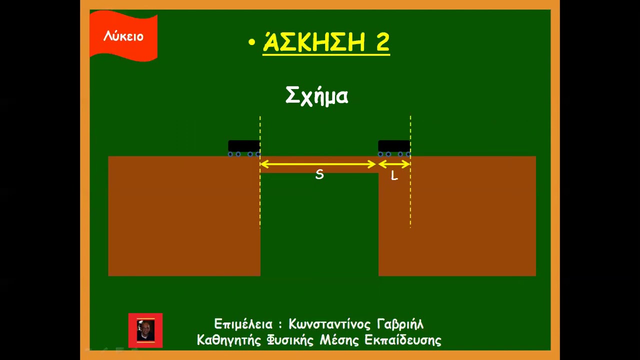 ΛΥΣΗ ΑΣΚΗΣΗΣ 2 - ΚΙΝΗΣΕΙΣ - ΣΧΟΛΙΚΟ ΒΙΒΛΙΟ - ΦΥΣΙΚΗ Α' ΛΥΚΕΙΟΥ - YouTube