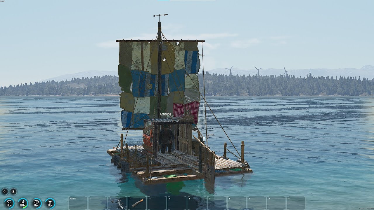 SCUM 1.0 - A short raft trip to the market! - YouTube