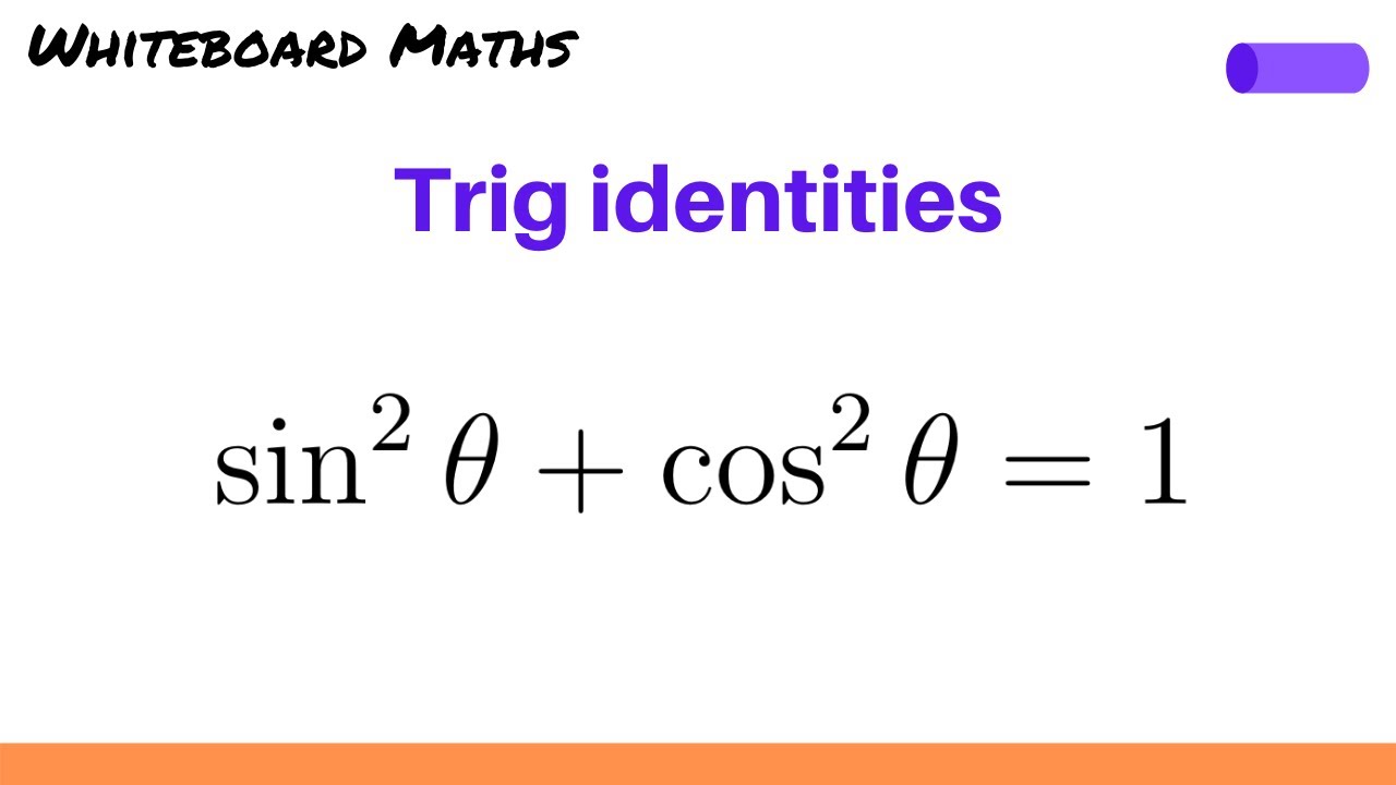 Simple trigonometric identities - YouTube