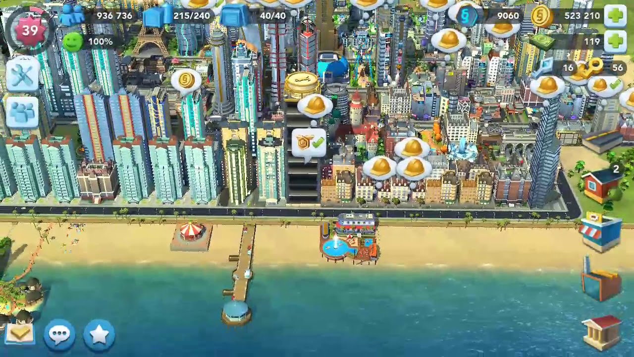 SimCity BuildIt - First Gold Upgrade Building - YouTube