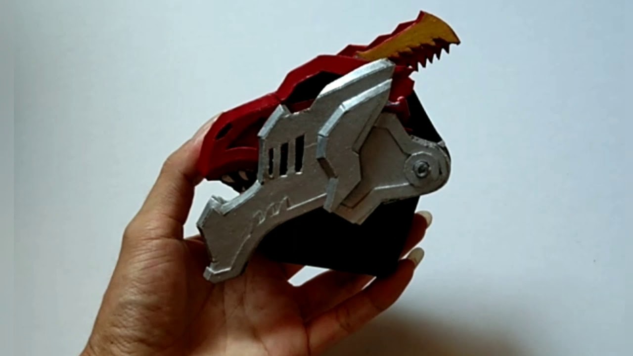 Dino Fury key/Ryusoul key cardboard DIY - YouTube