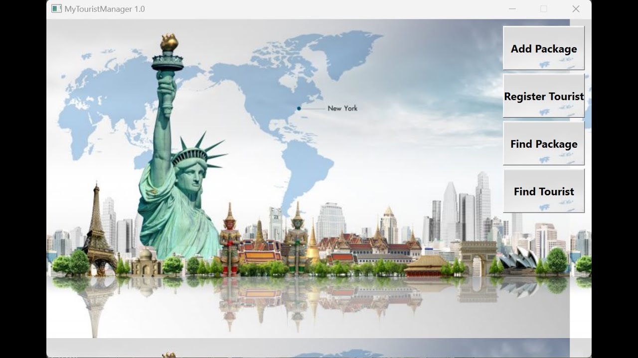 C++ GUI Project on Tourist Management using QT & Database - YouTube