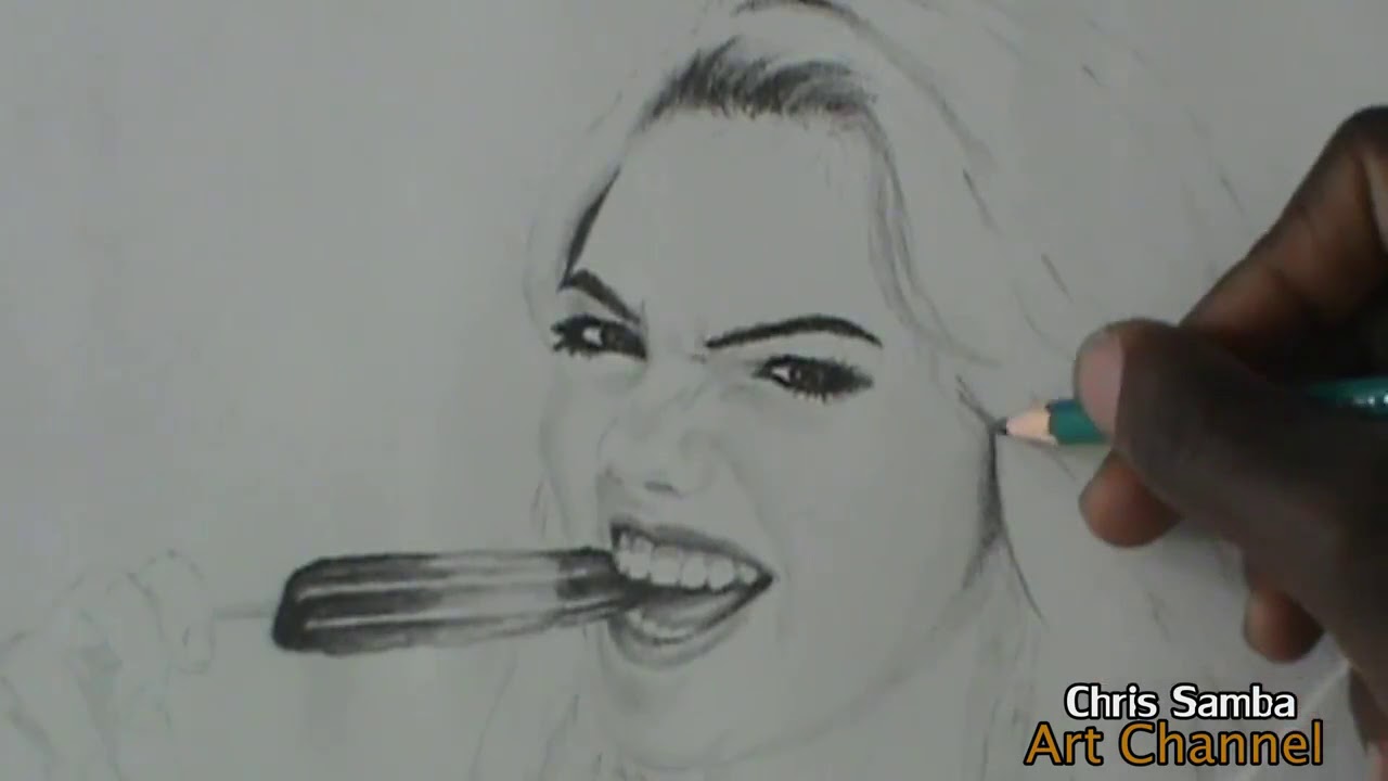 HOW TO DRAW: Kate Upton - YouTube