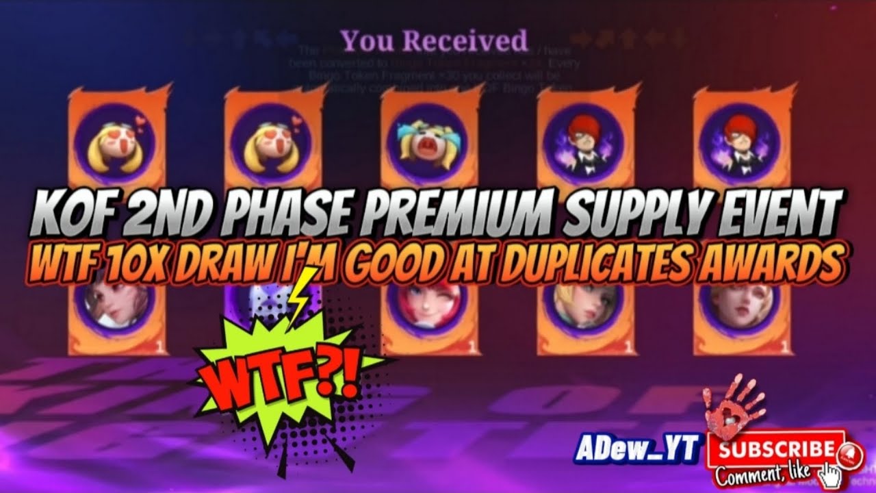 KOF 2ND PHASE PREMIUM SUPPLY EVENT 2025 IS HERE | ADWEW_YT--MLBB - YouTube