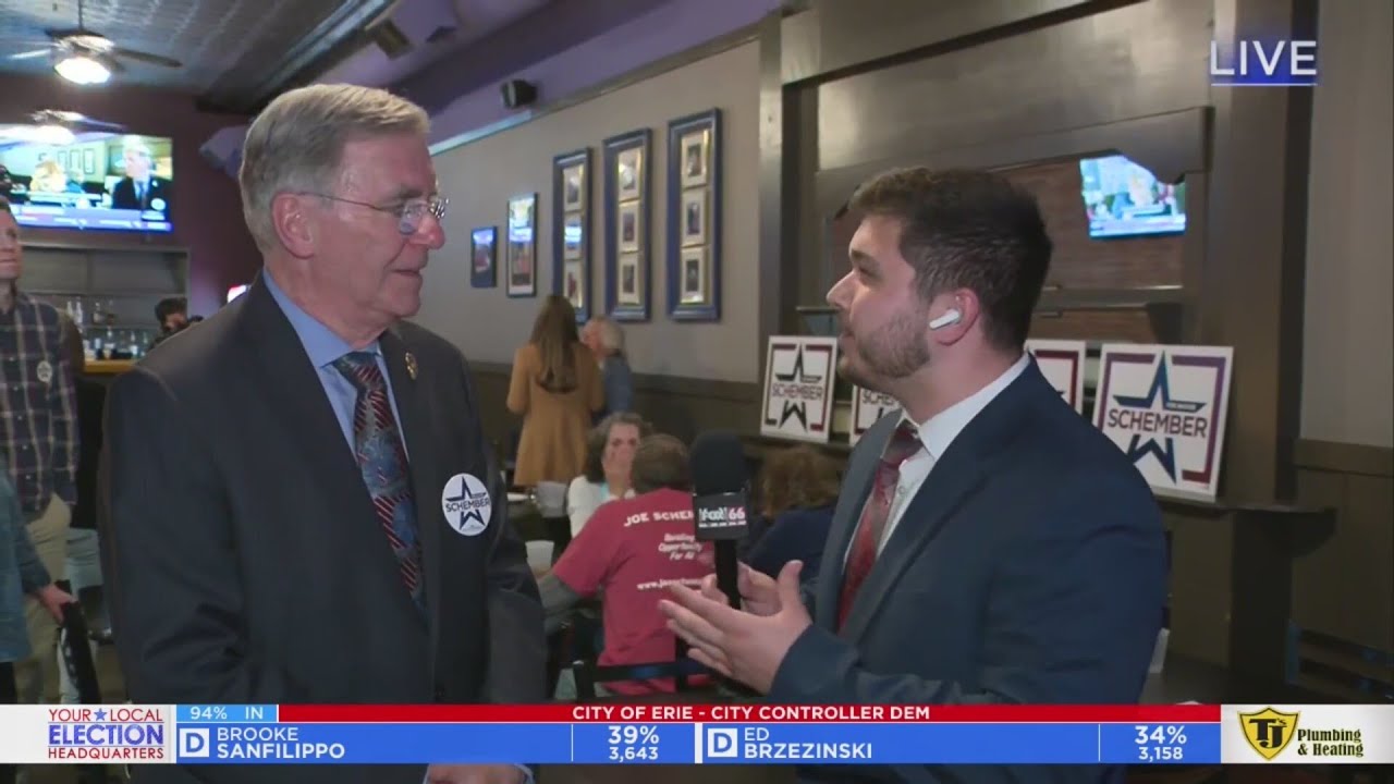 WATCH: Matt Mathias live with Mayor Joe Schember on election night at ...