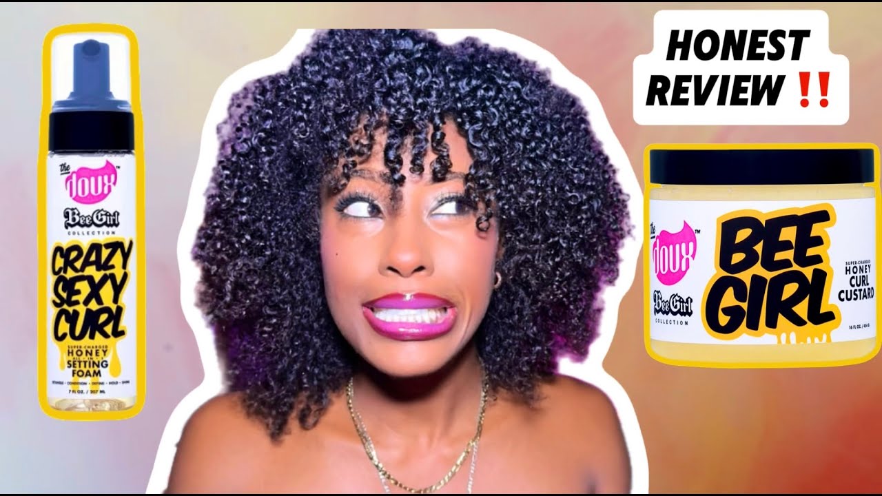 THE DOUX CRAZY SEXY CURL + BEE GIRL CUSTARD WASH & GO REVIEW | Will It Be Moisturizing?? - YouTube