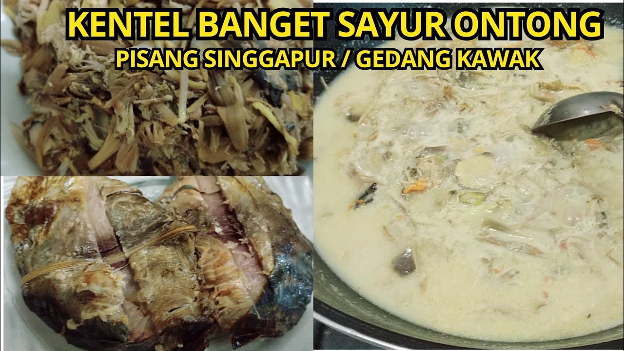 KENTEL BANGET JANGAN ONTONG PISANG KAWAK SINGGAPUR DAN IRISAN TONGKOL ...