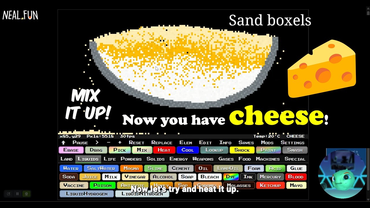 Neal . Fun Sand Boxels - 🧀How to make Cheese - We Added Cheese - 🧀 ...