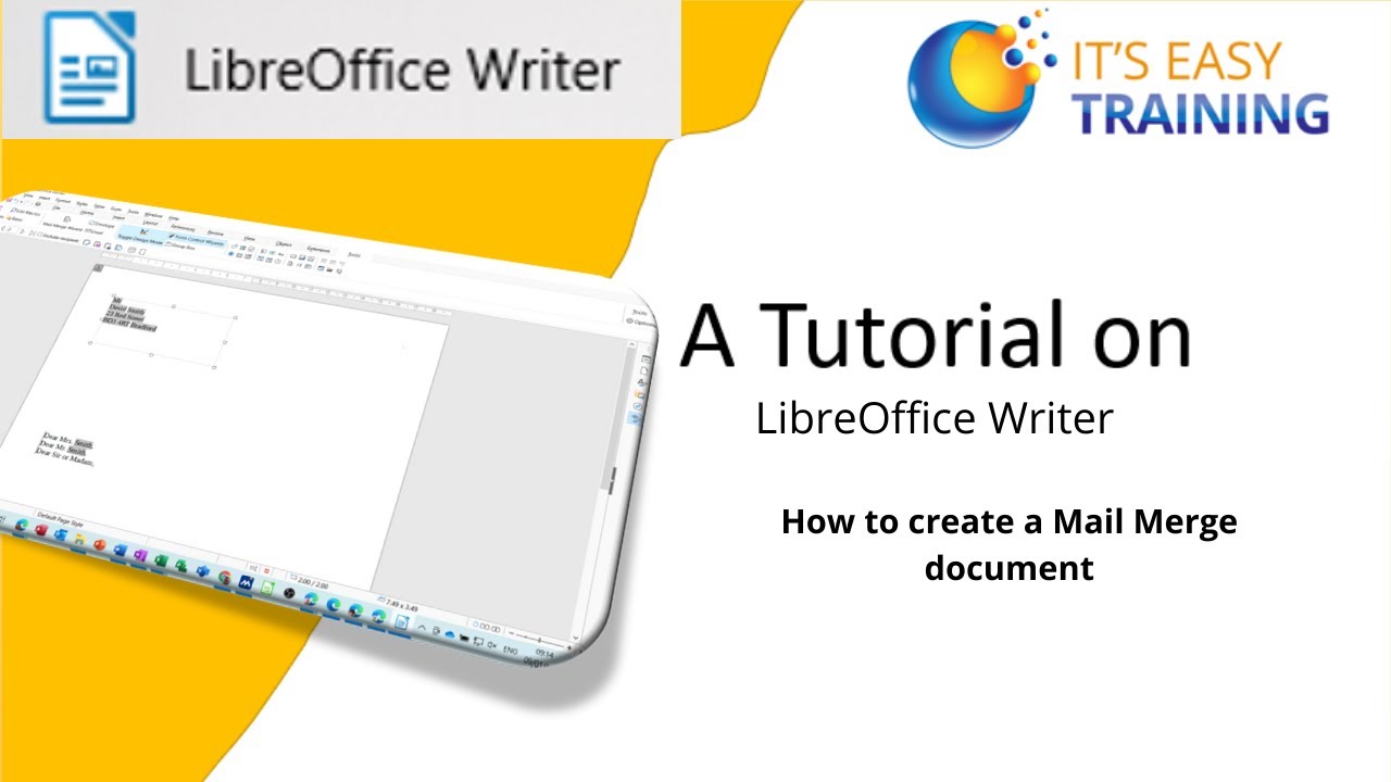 This video explains how to mail merge in LibreOffice Writer - YouTube
