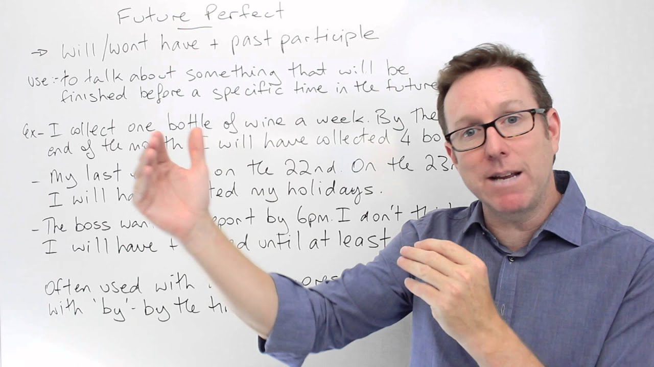 English grammar lesson B2 - Future perfect tense - Gramática inglesa ...