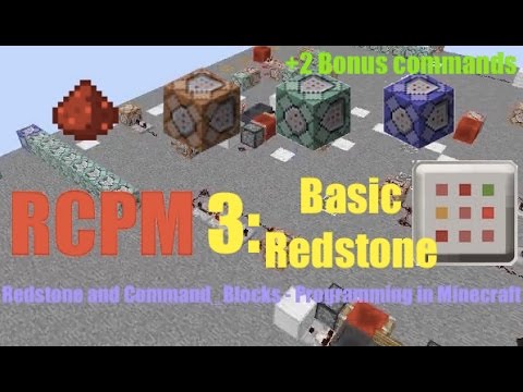 Basic Redstone (Clocks and Logic Gates) | Redstone and Command Blocks ...