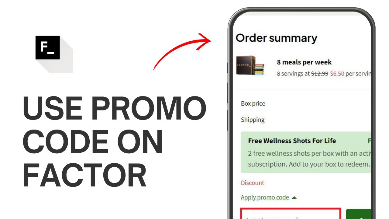 How to Use Promo Code on Factor - YouTube