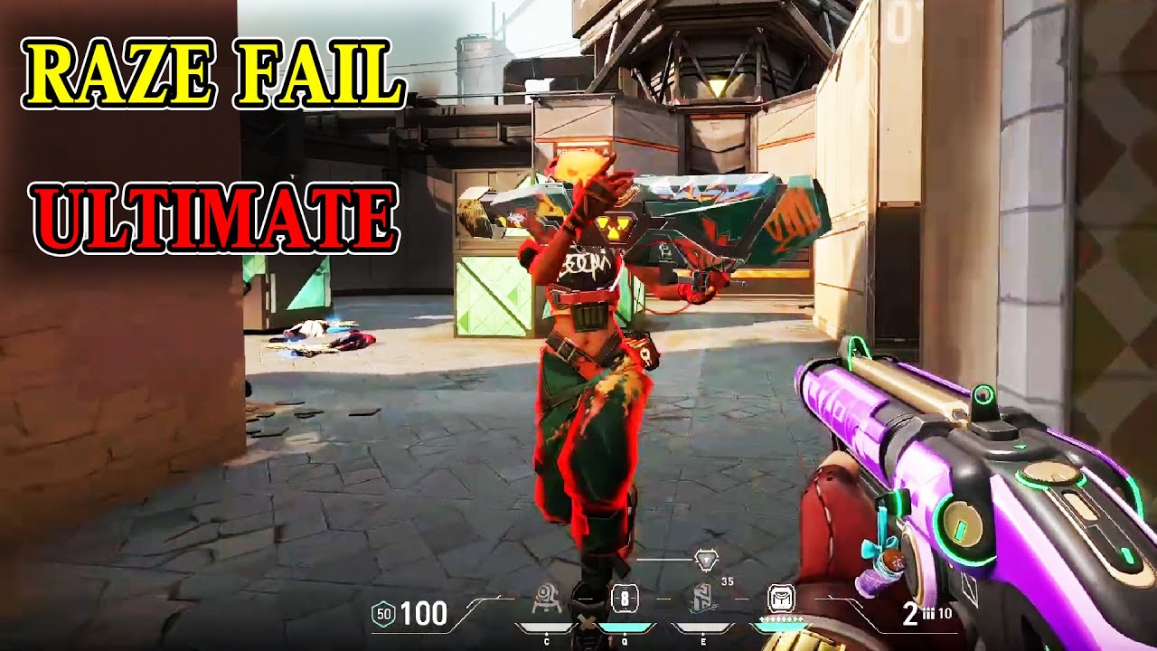 PERFECT KNIFE When Raze use Ultimate - YouTube