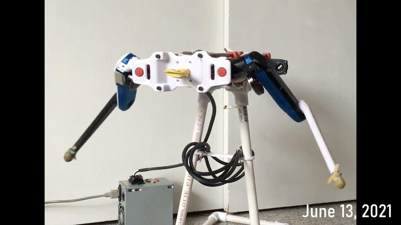 Jumping Robot Leg - Quadruped Robot Series #7 - YouTube