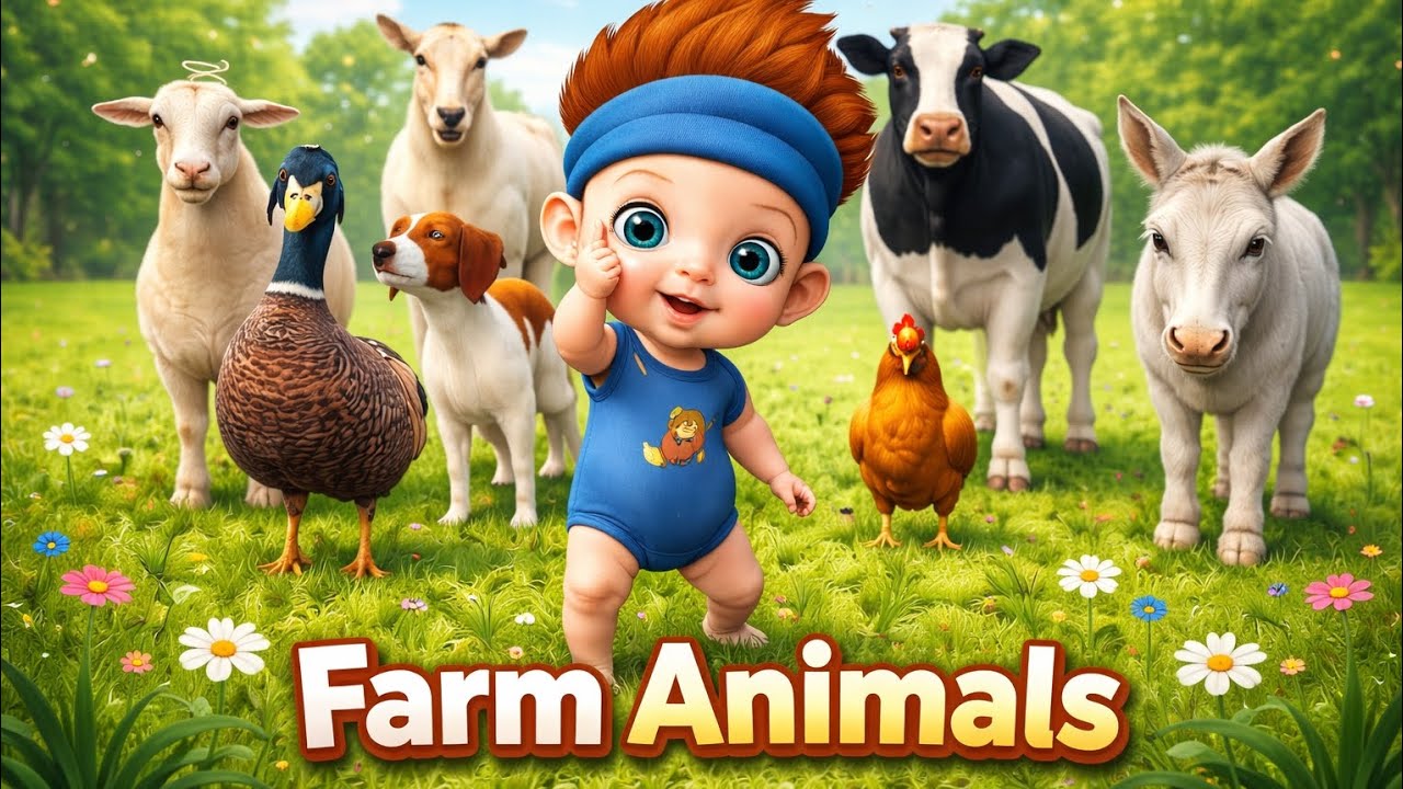 Young MacDonald Had a Farm MorningRoutine! |3D Cartoon for Kids ...