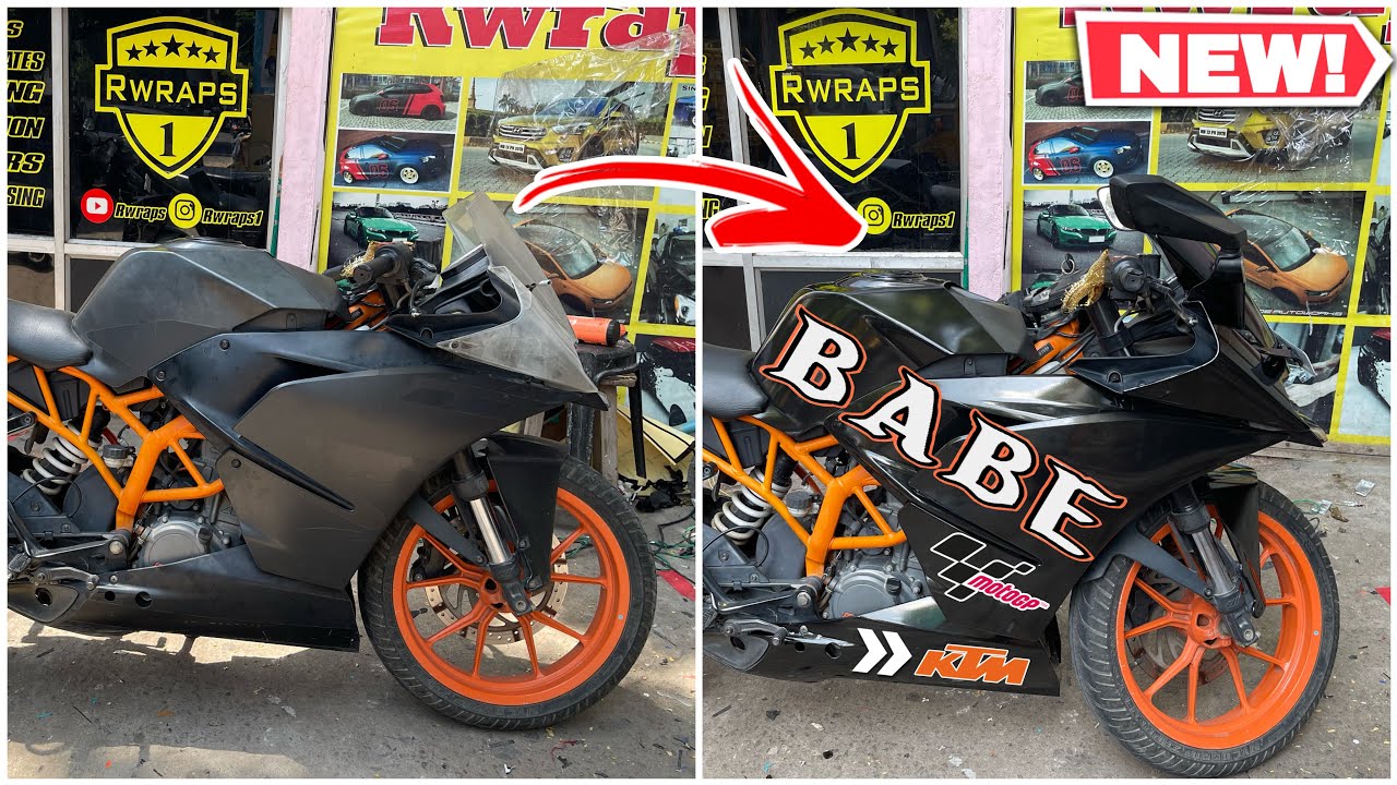KTM RC 390 MODIFIED 🥵| FULL BODY WRAP 🔥 | KTM MODIFICATION | #trending ...