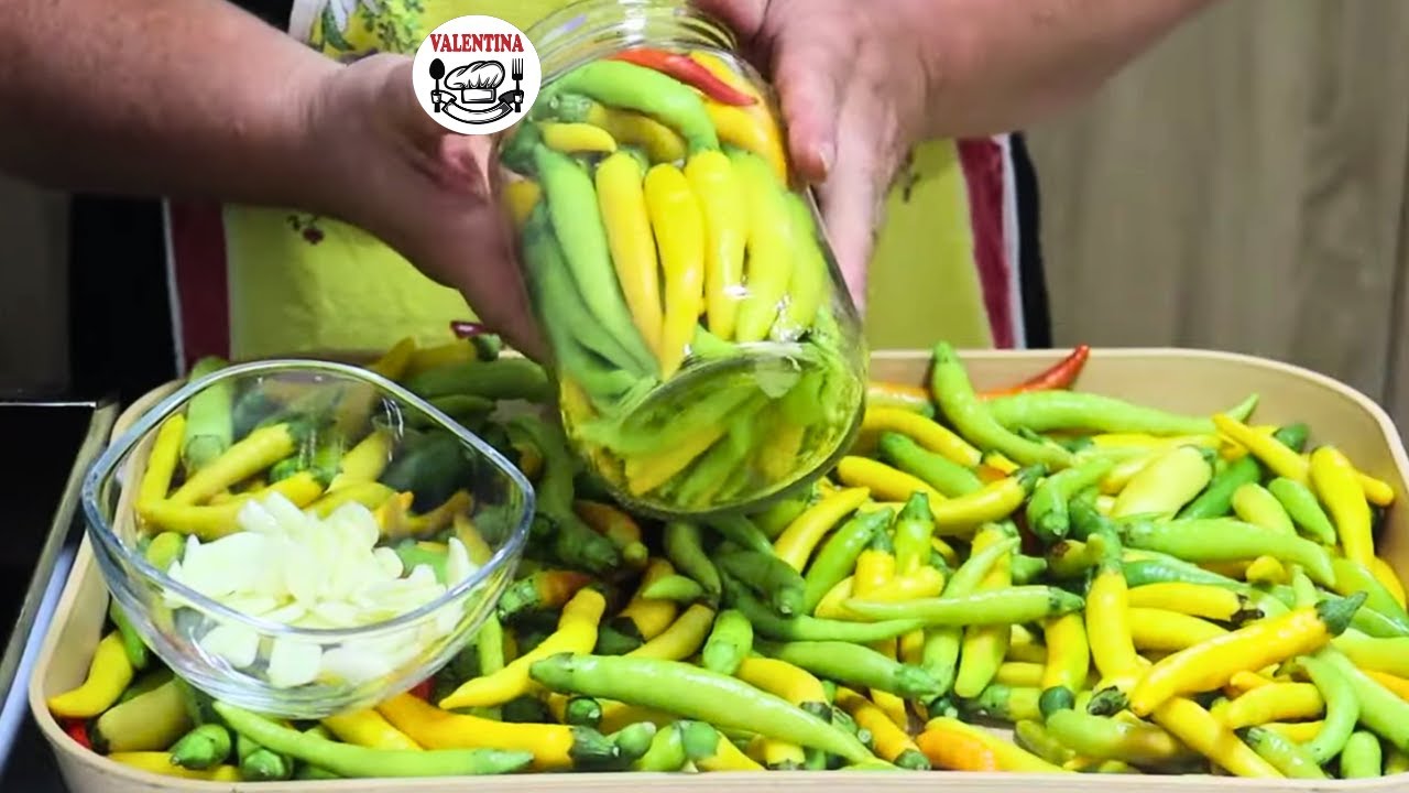 Recept za zimnicu bez konzervansa💥Veoma jednostavno i brzo😲Ljute ...