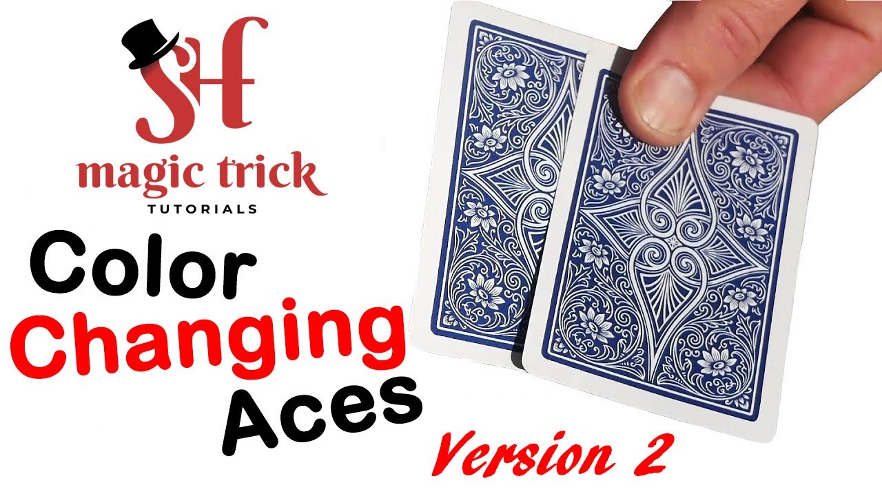 Color Changing Aces Version 2 - Double lift practice - YouTube