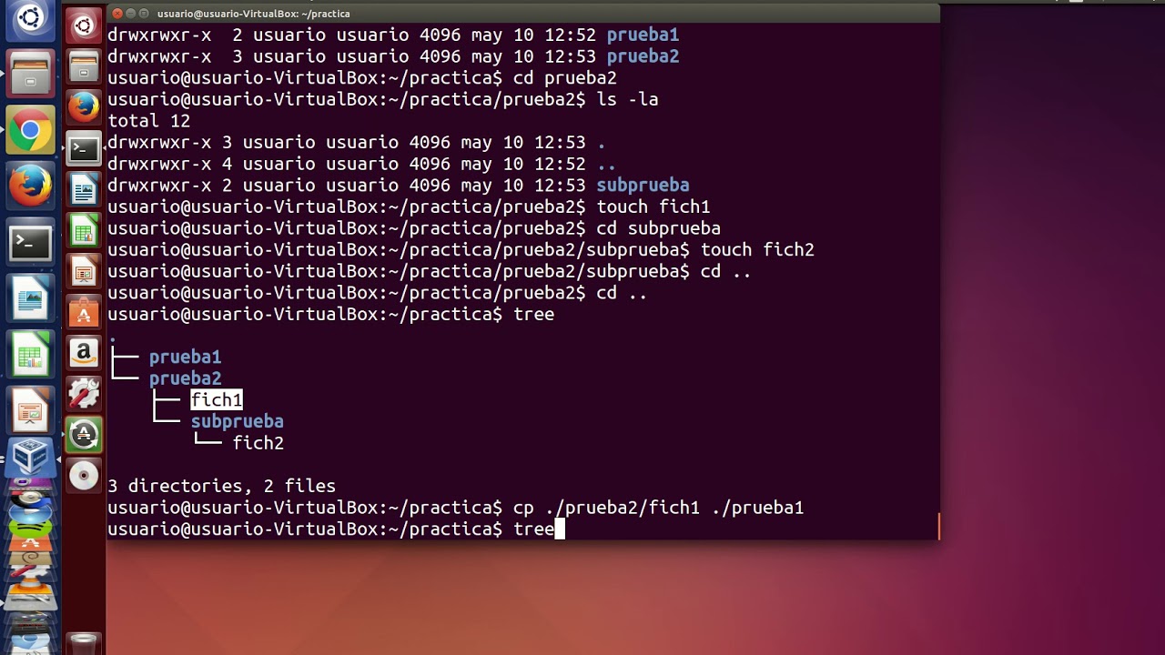 Comandos de manejo de ficheros en Linux Ubuntu (touch, nano, cat, cp ... Comandos de manejo de ficheros en Linux Ubuntu (touch, nano, cat, cp ...