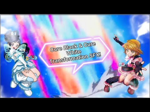 Futari Wa Pretty Cure!| Cure Black & Cure White Transformation SFX! (No ...