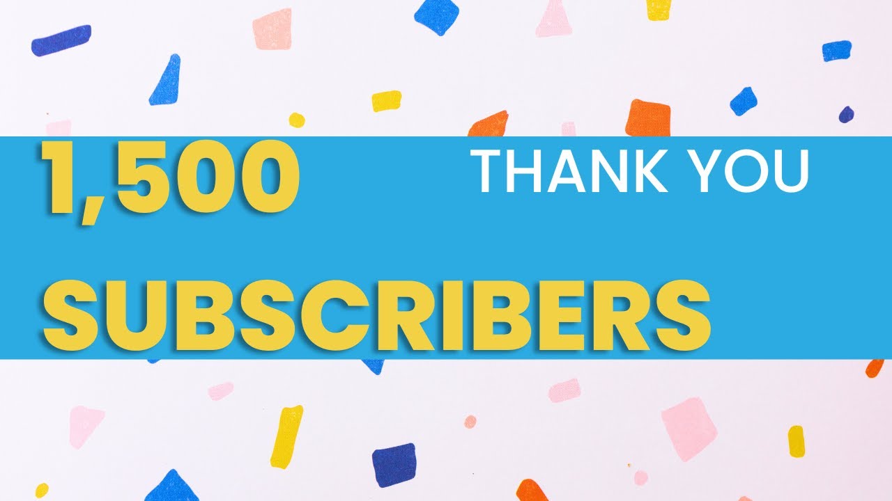 1,500 Subscriber Giveaway - YouTube
