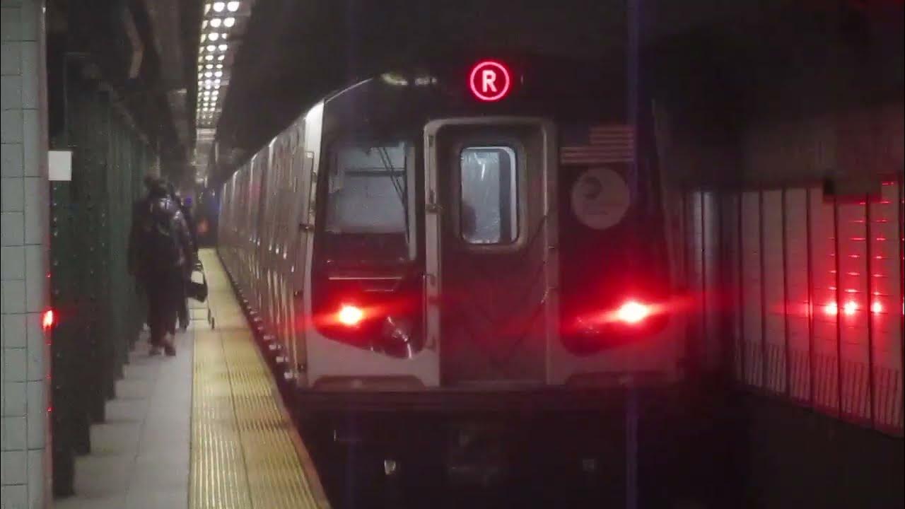 BMT Broadway Line: Bay Ridge - 95th Street Bound R160 (R) Train @ Lexington Avenue - 59th Street ...