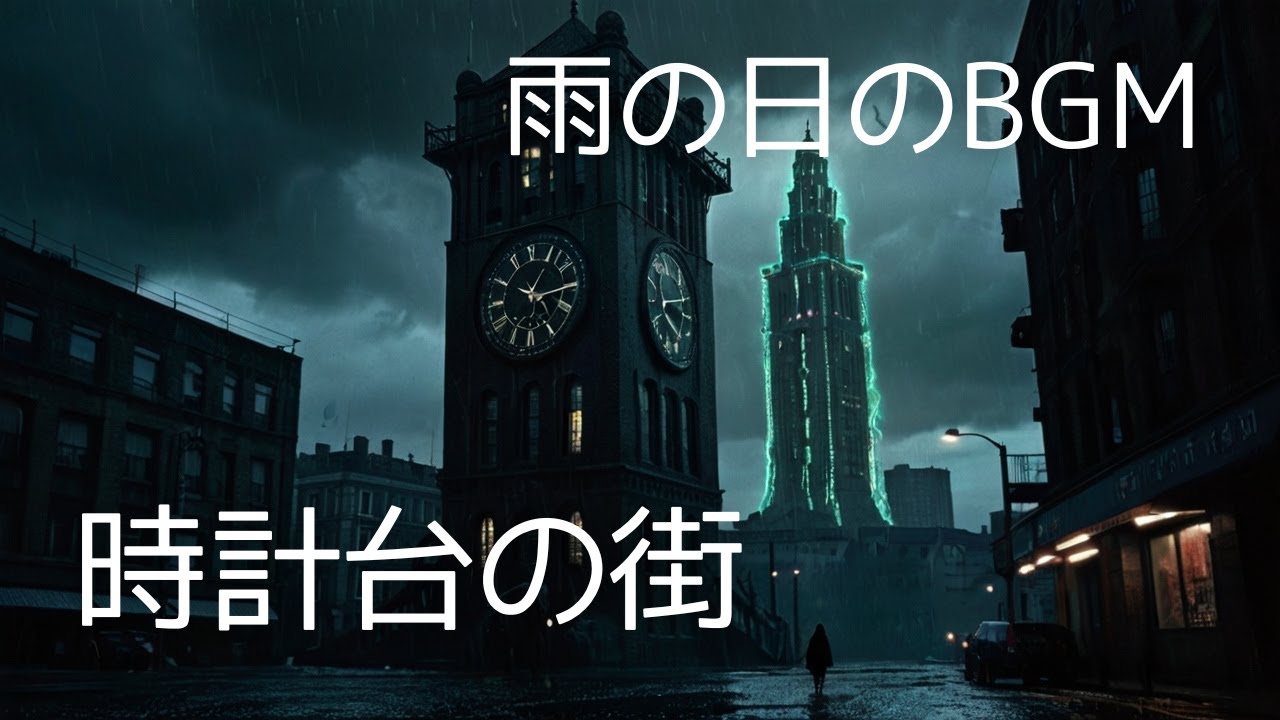 【雨の日のBGM】時計台の街 BGM on a rainy day] Clock Tower City #音楽 #BGM #癒やし ...