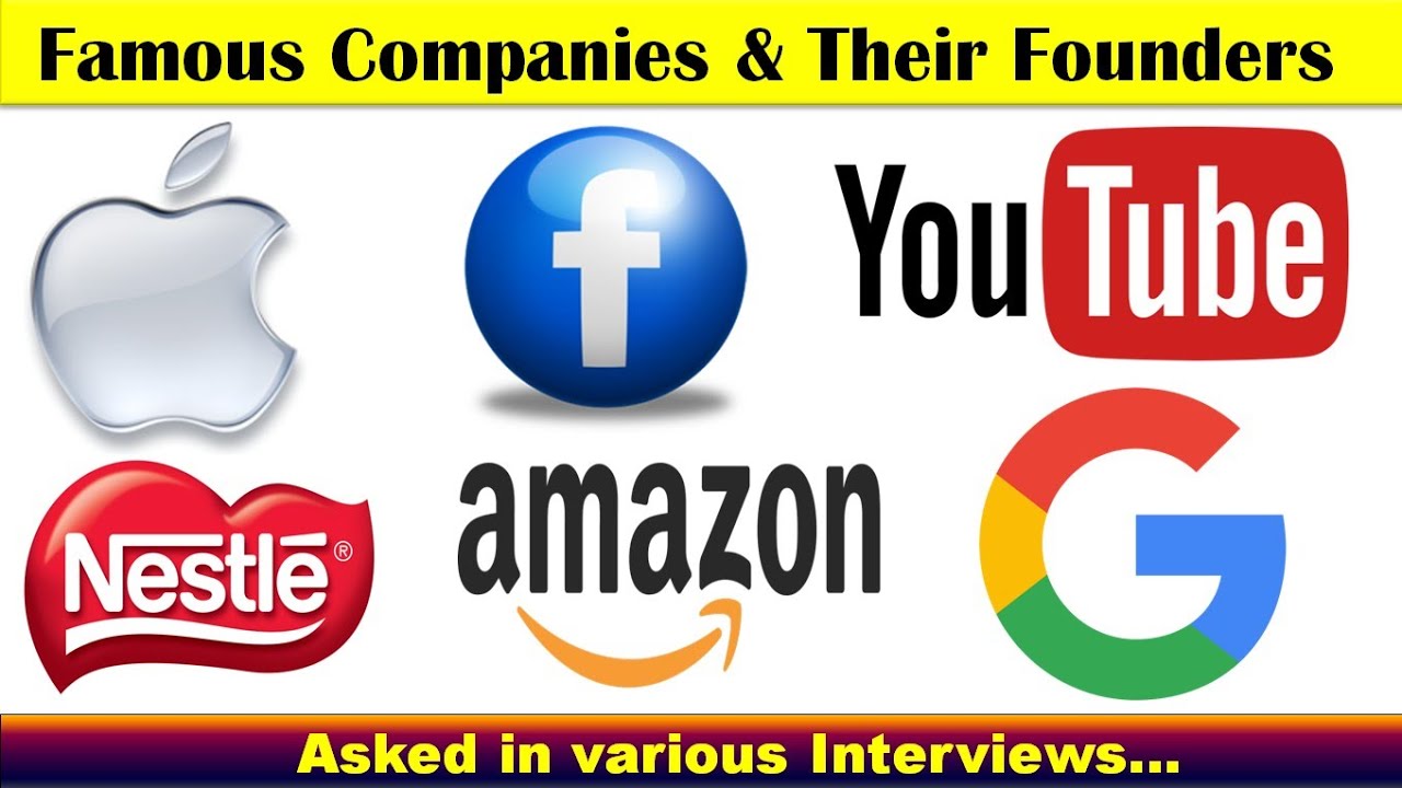 Famous company their founder | companies and their founders related gk ...