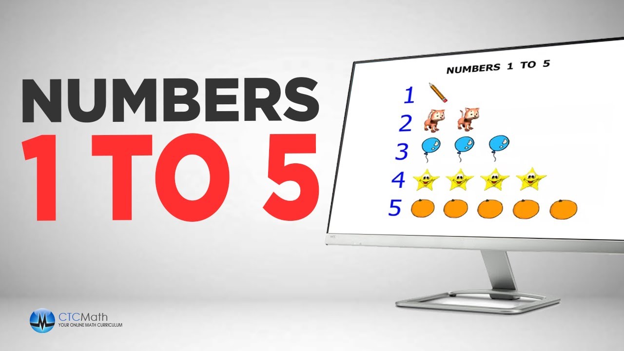 Kindergarten Math Tutorials: Numbers 1 to 5 - YouTube