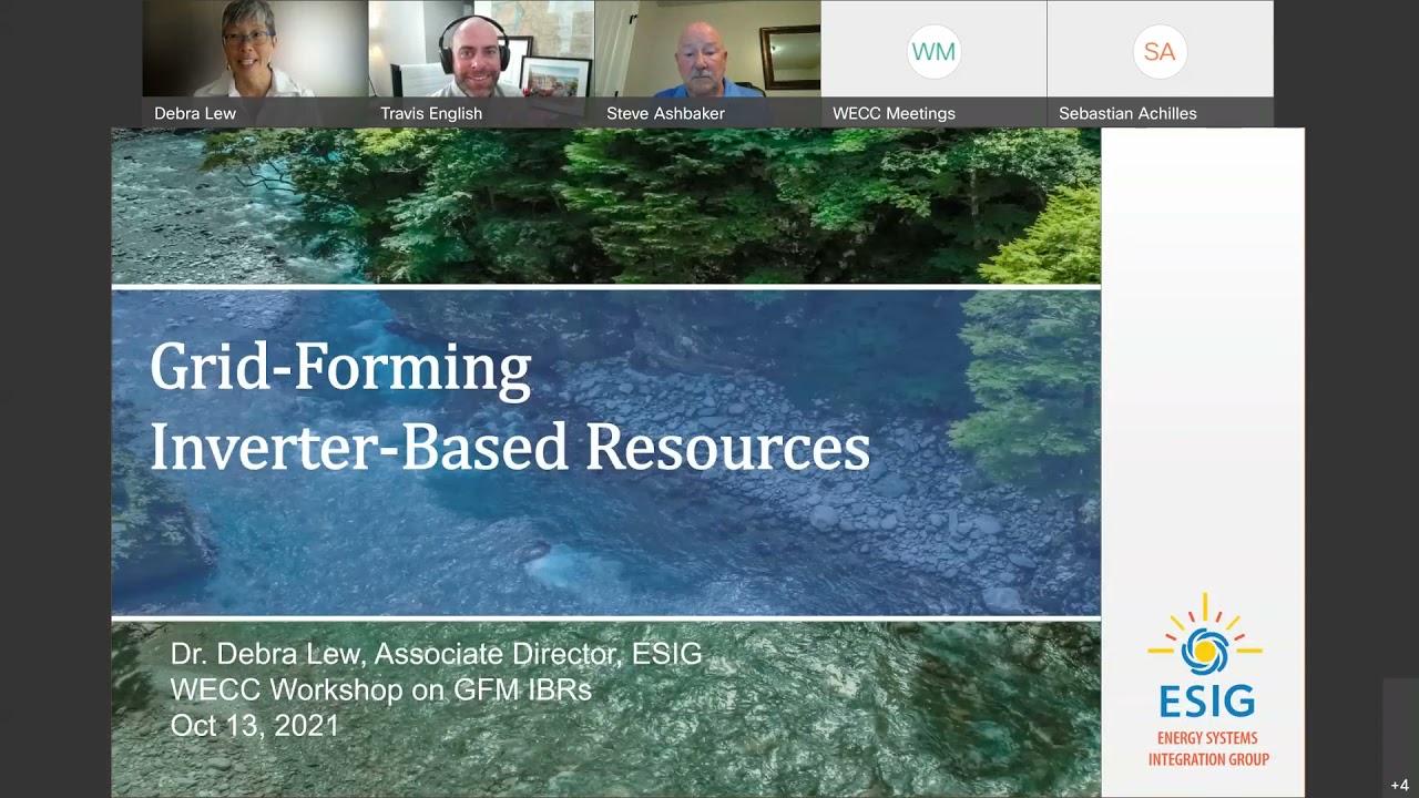 WECC/ESIG Grid-Forming Inverter-Based Resources Workshop - YouTube