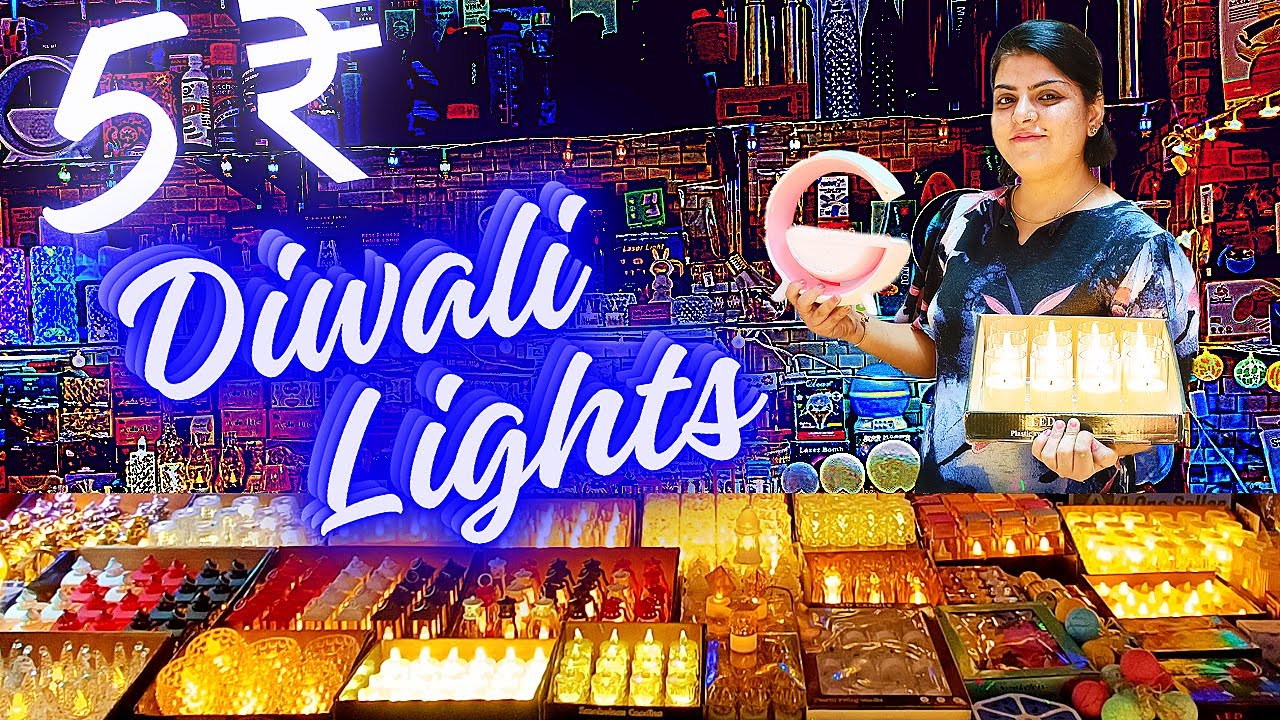 दिवाली लाइट मात्र 5/- | Diwali Lights Wholesale Market in Delhi | Diwali Light Electronic Market ...