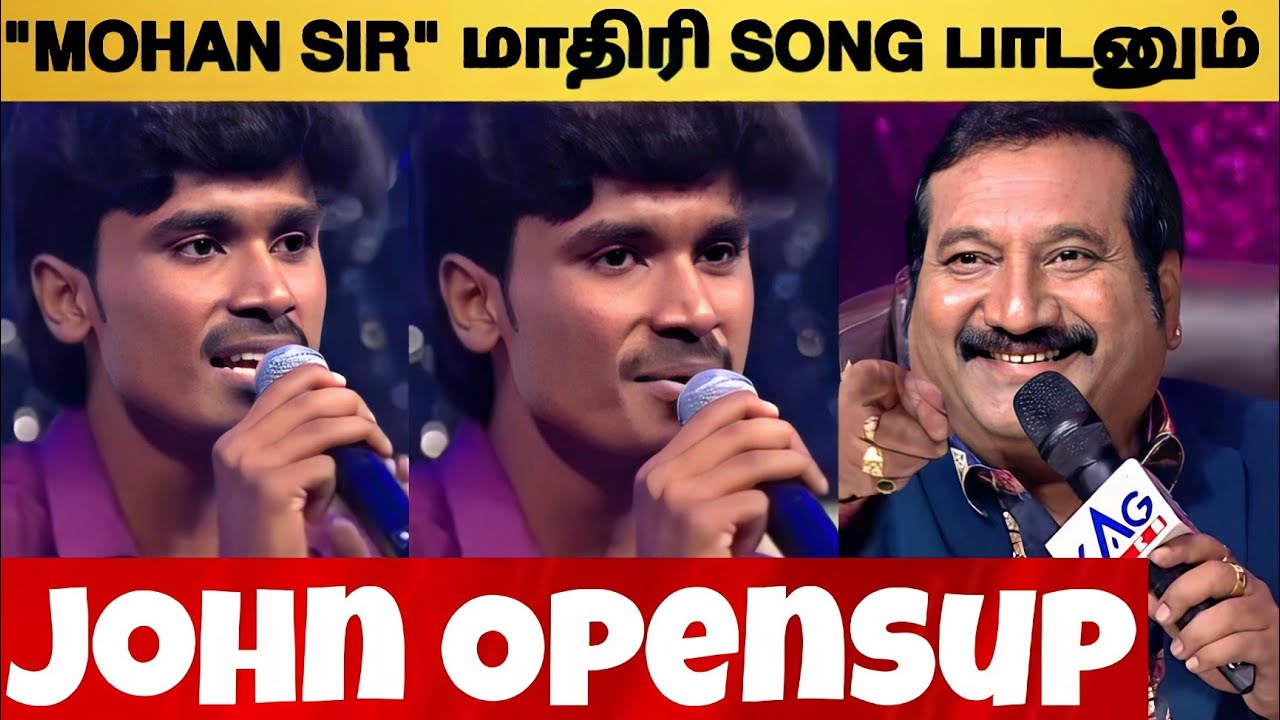 🔴Super Singer 10 - John Jerome Emotional Speech On "Mohan Sir" | Finals ...