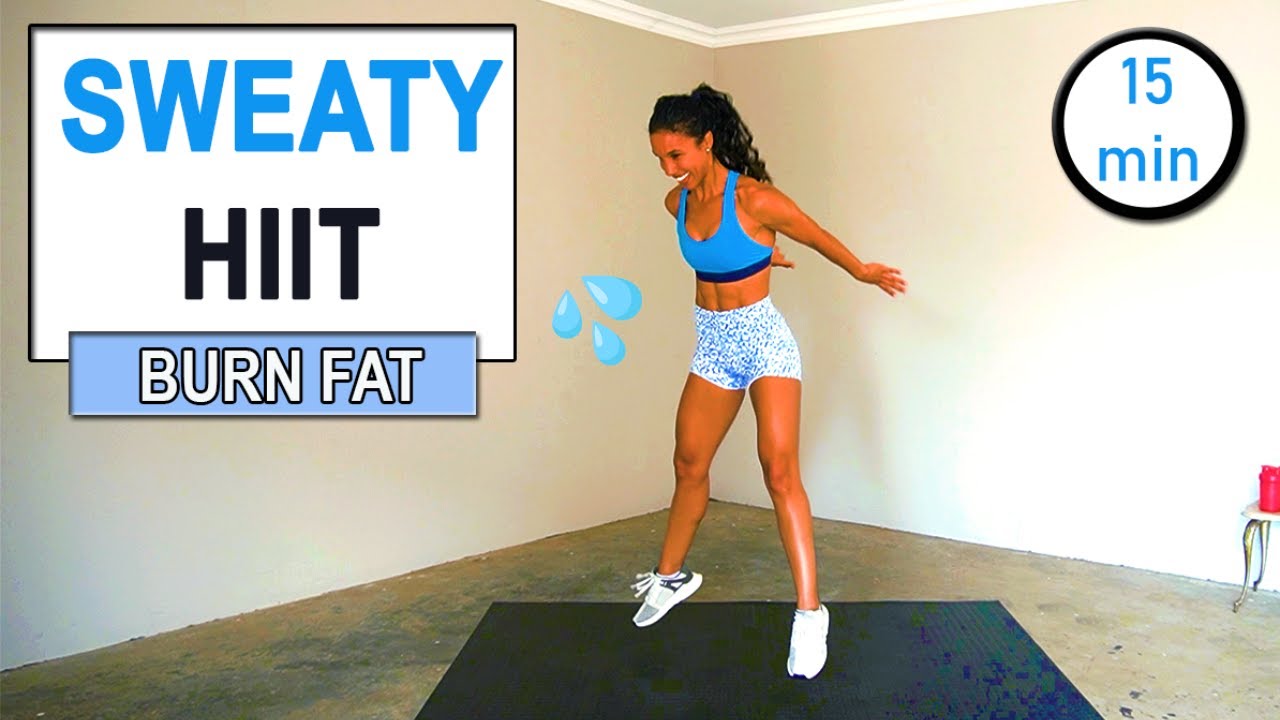 15 Min Intense And Sweaty 💦 Hiit Workout For Fat Burn And Cardio At Home