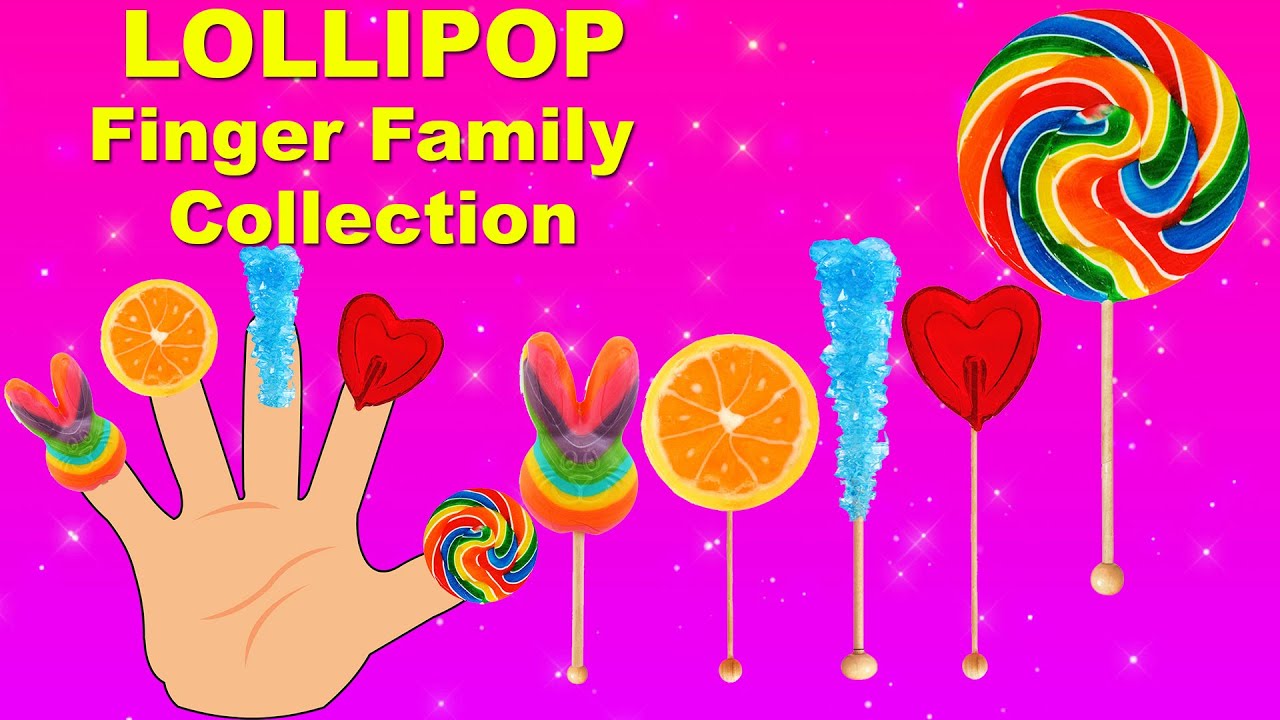 LOLLIPOP Finger Family Collection | Finger Family Cartoon Nursery ...