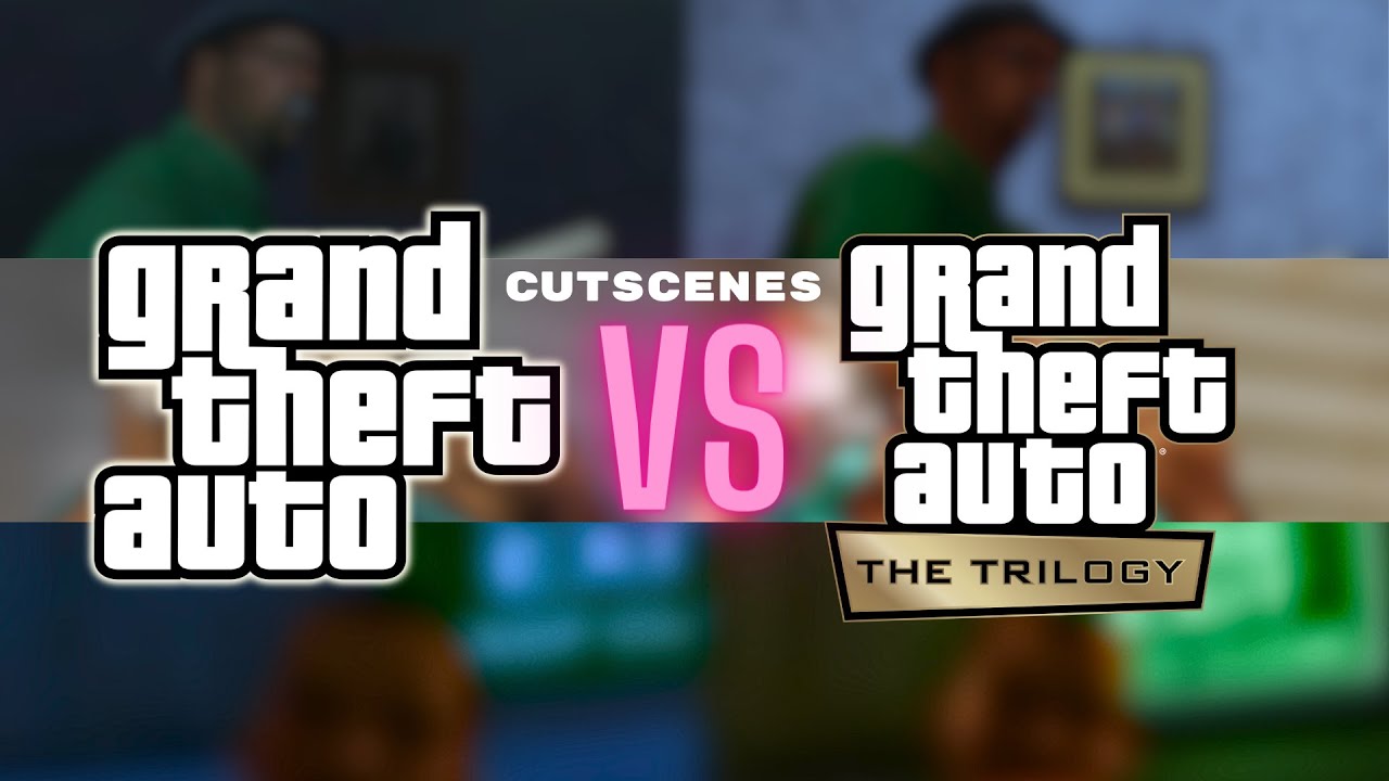 COMPARISONS CUTSCENES GTA (Old and New Version) - YouTube