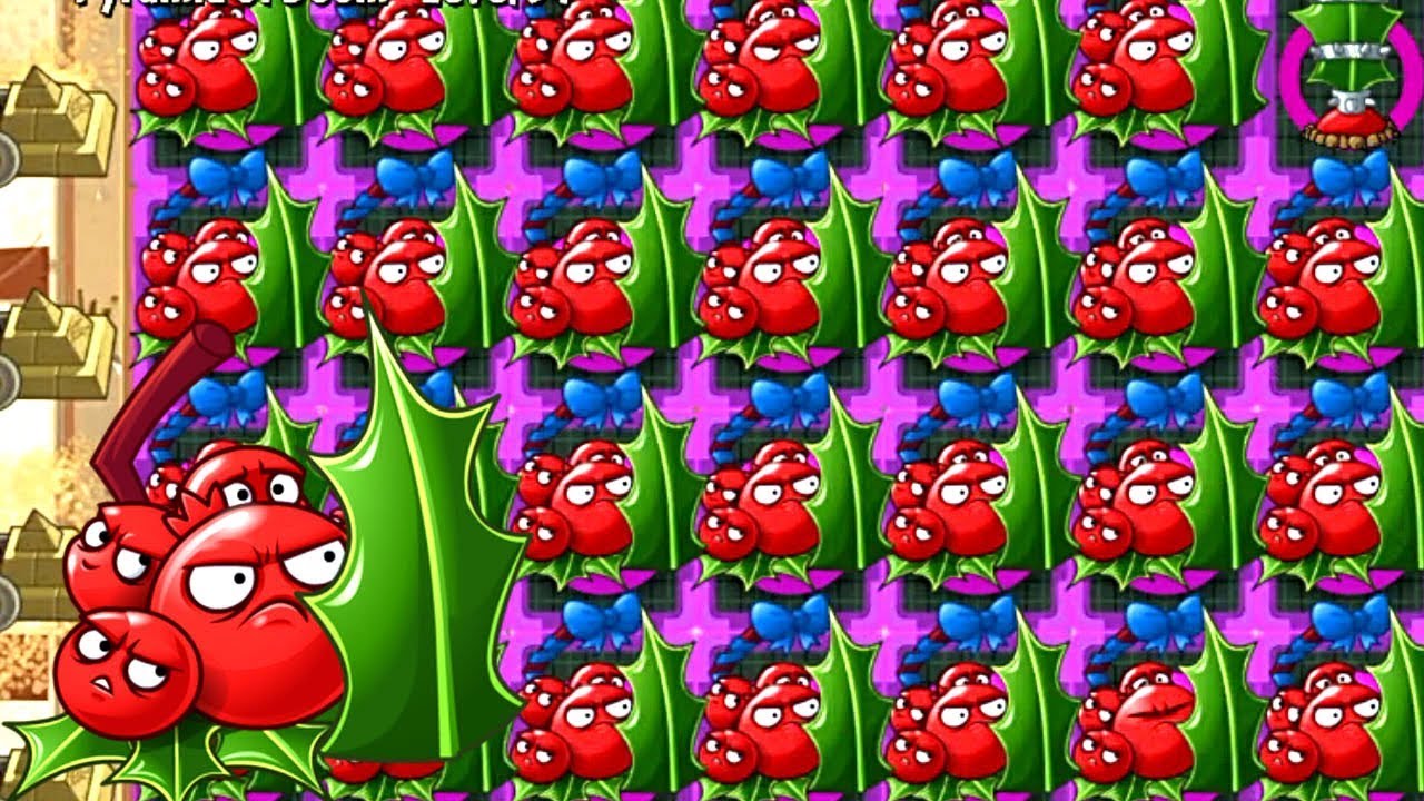 Plants vs Zombies 2 Holly Barrier Max Level and Power UP PVZ 2 - YouTube