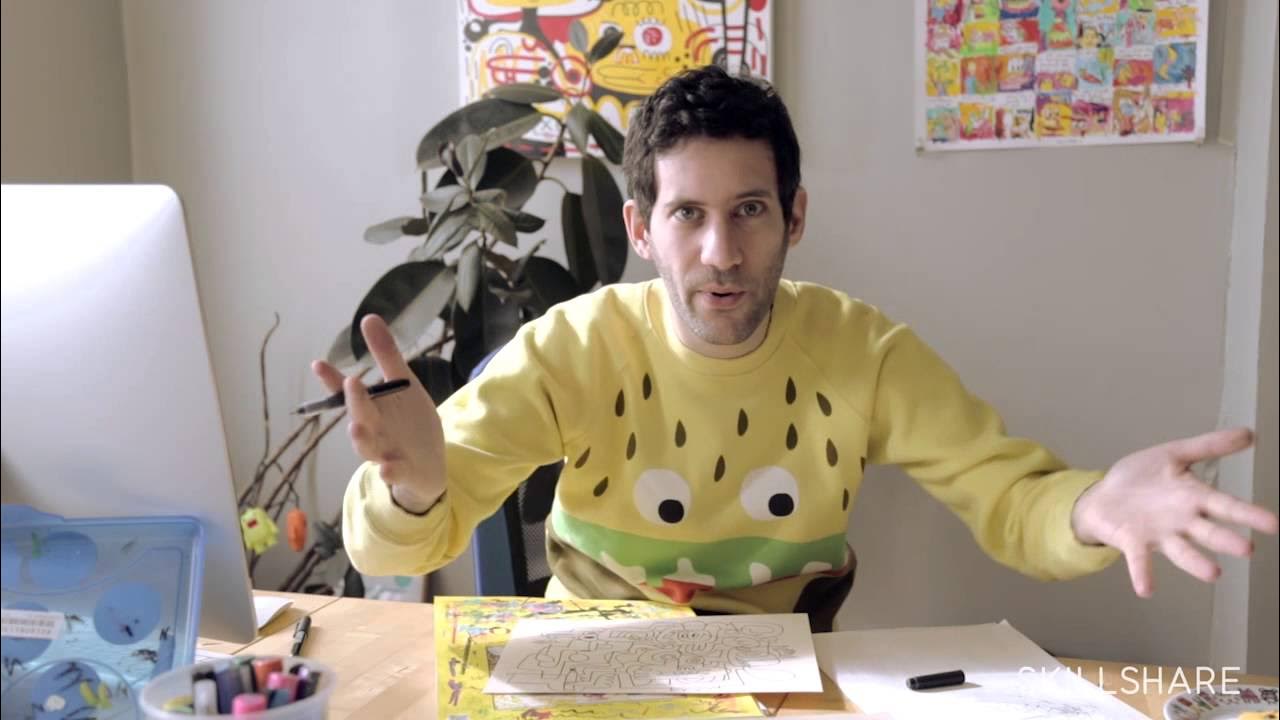 Turn Doodles into Designs with Jon Burgerman's Skillshare class - YouTube
