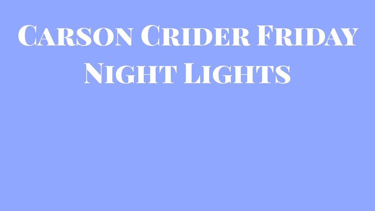 Carson Crider Friday Night Lights 2020 - YouTube