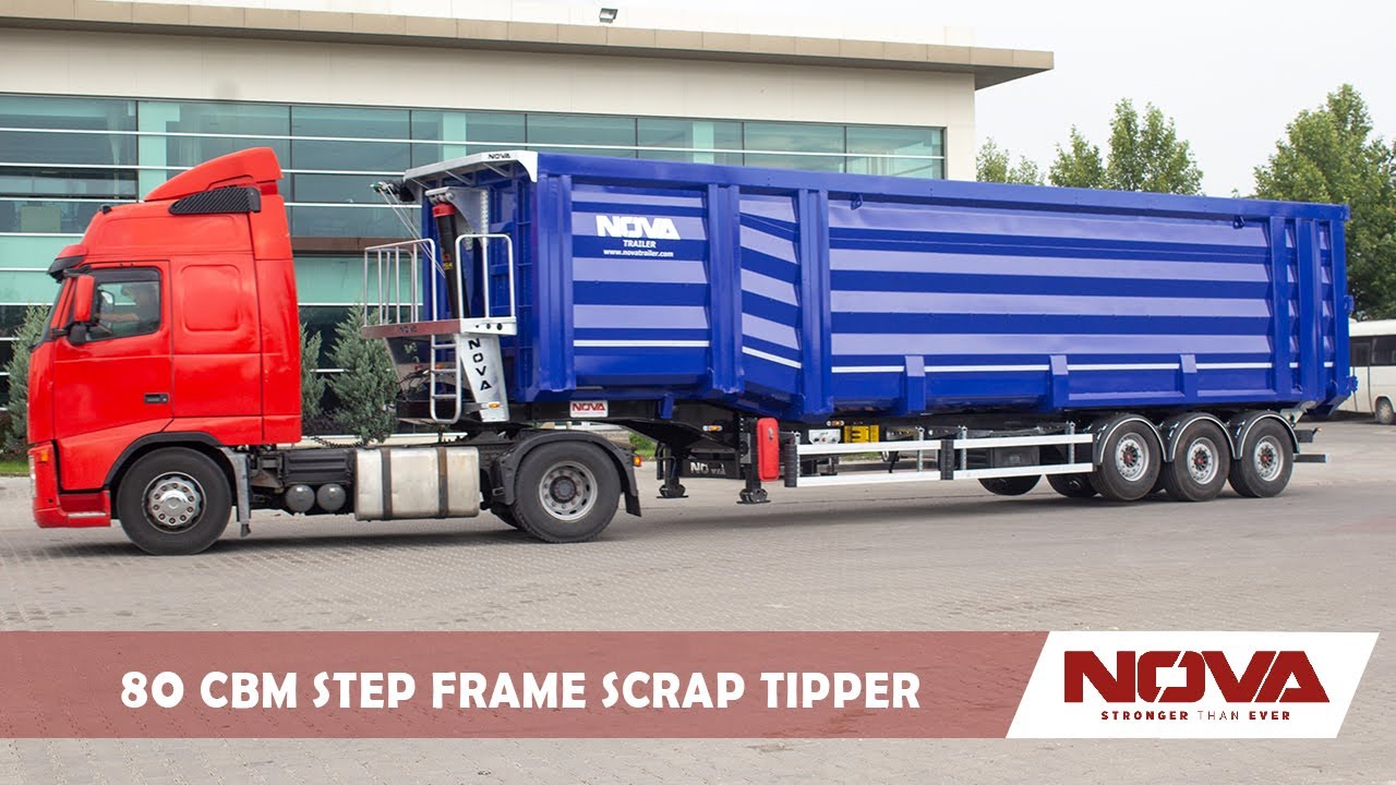 NOVA 80 CBM STEP FRAME SCRAP TIPPER - YouTube