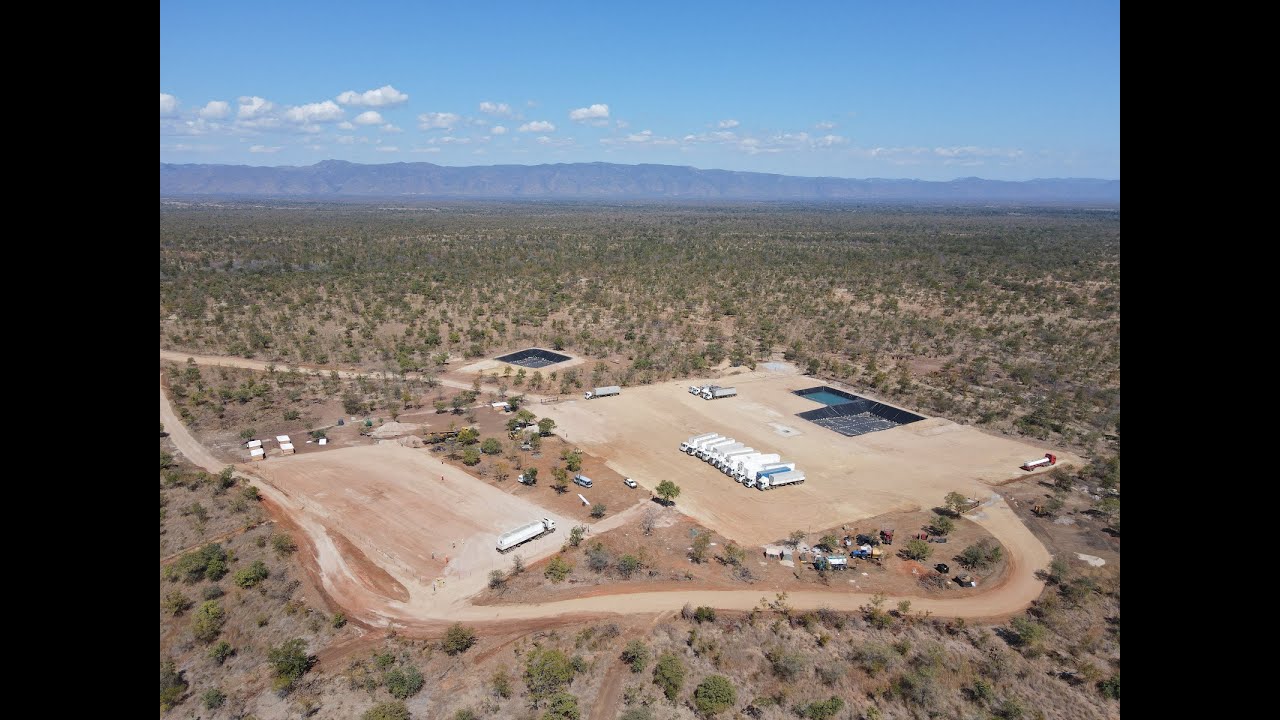 Exalo Rig 202 Arrival at Mukuyu 1 Wellsite - YouTube