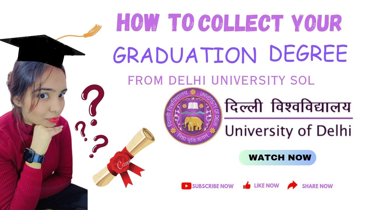 How to collect your Graduation degree from DU SOL || A DAY WITH ME PART ...