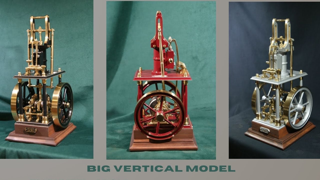 Red vertical - steam engine from Poland - YouTube