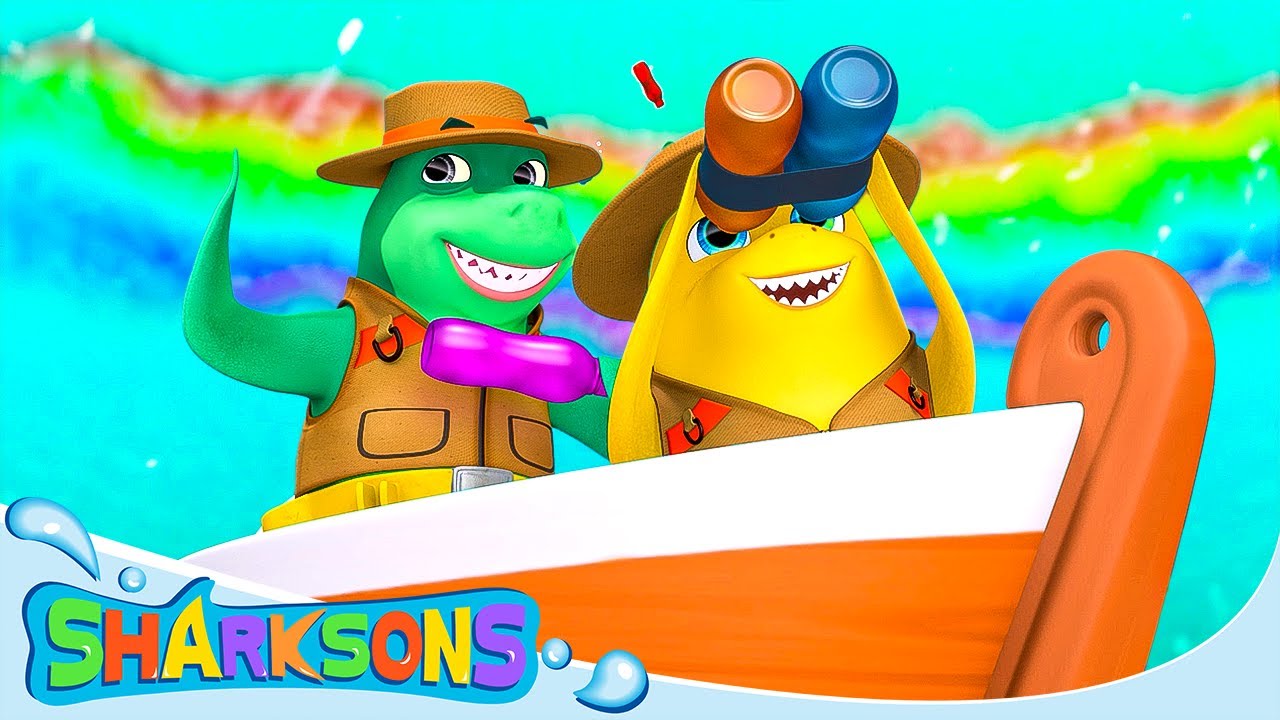 Rainbow Colours with Rainbow Fish | The Sharksons - Songs for Kids ...